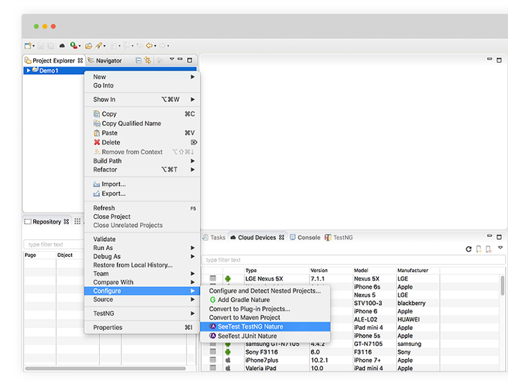 Appium Studio for Eclipse Appium Studio for Eclipse